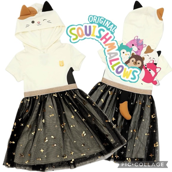 Squishmallows | Dresses | Squishmallows Cam The Cat Kids Cosplay Hooded ...